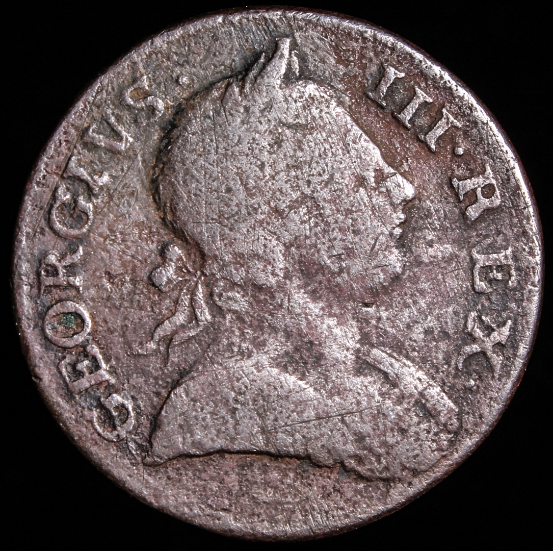 1772 GEORGIVS III REX. Colonial Half-Penny | Pristine Auction