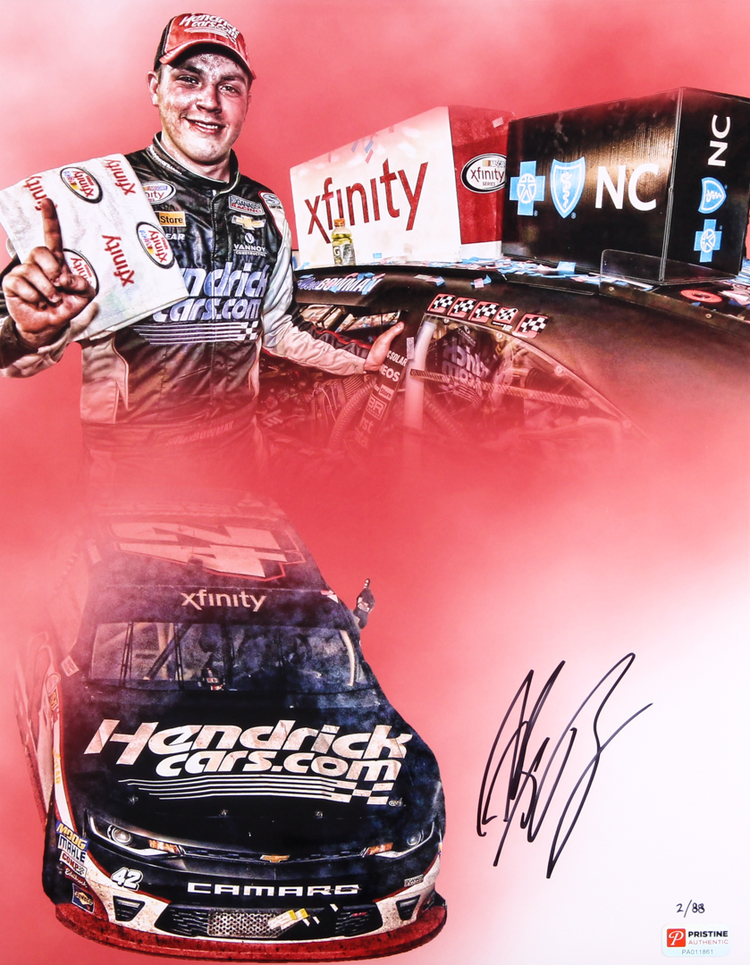 Alex Bowman Signed NASCAR "2017 Charlotte Win" Limited Edition 11x14 ...