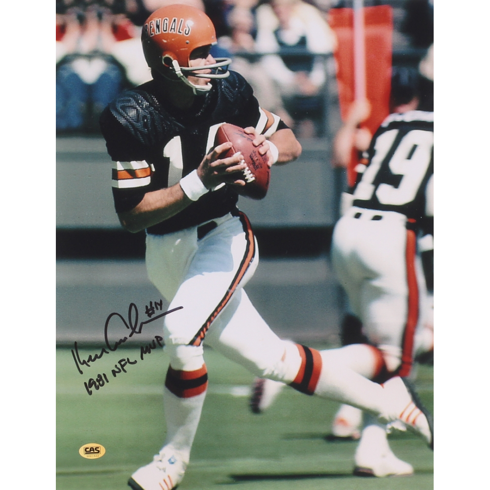 Ken Anderson Signed Bengals 11x14 Photo Inscribed "1981 NFL MVP" (CAS ...