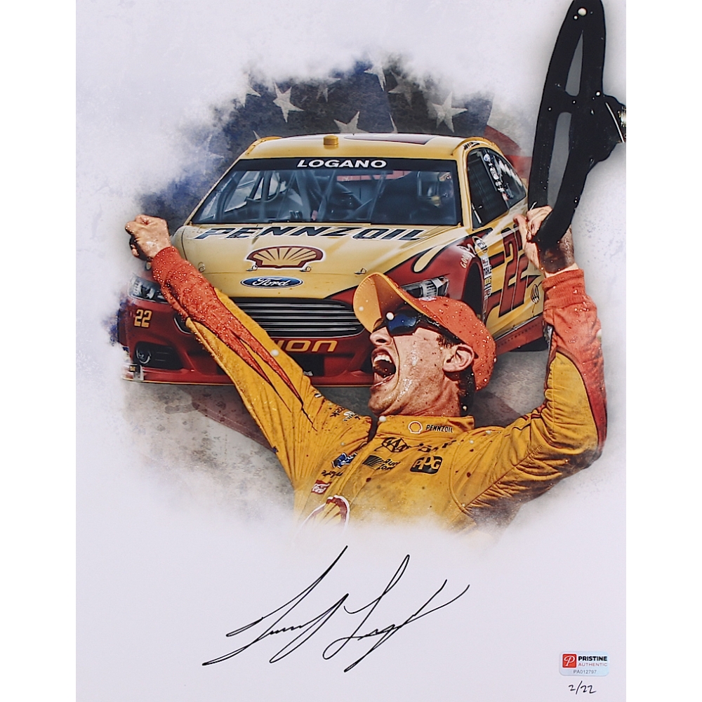 Joey Logano Signed NASCAR "Daytona 500 Win" Limited Edition 11x14 Photo ...