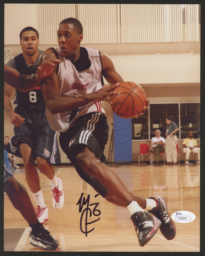 Mario Chalmers Signed Heat 8x10 Photo (JSA COA) | Pristine Auction