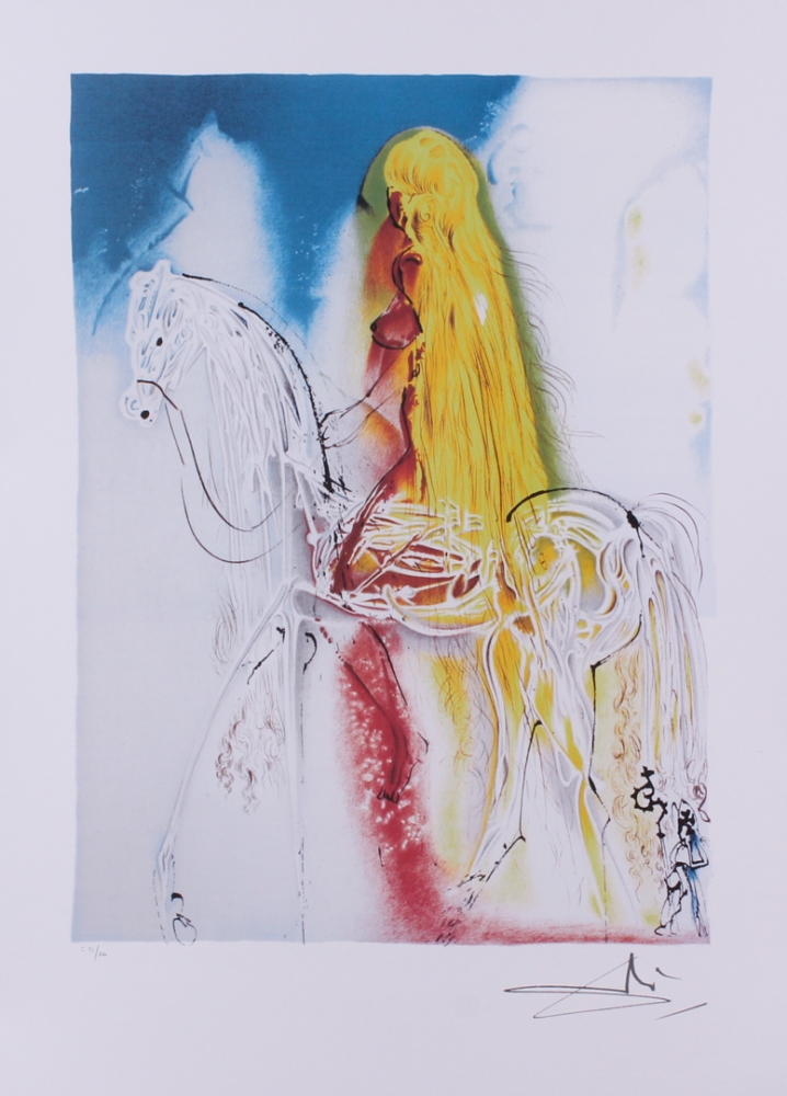 Salvador Dali "Lady Godiva" 15x20.2 Limited Edition Lithograph ...