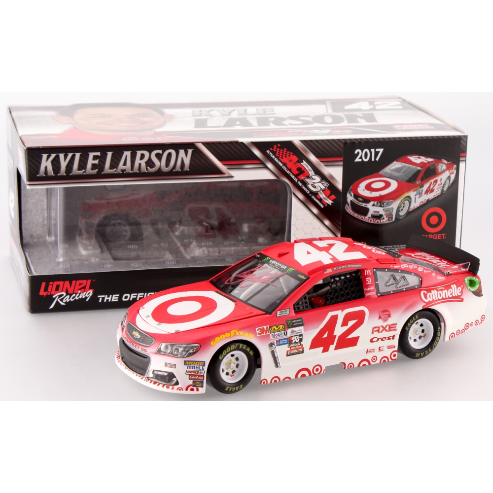 Kyle Larson Signed NASCAR #42 Target 2017 SS 1:24 Limited Edition ...