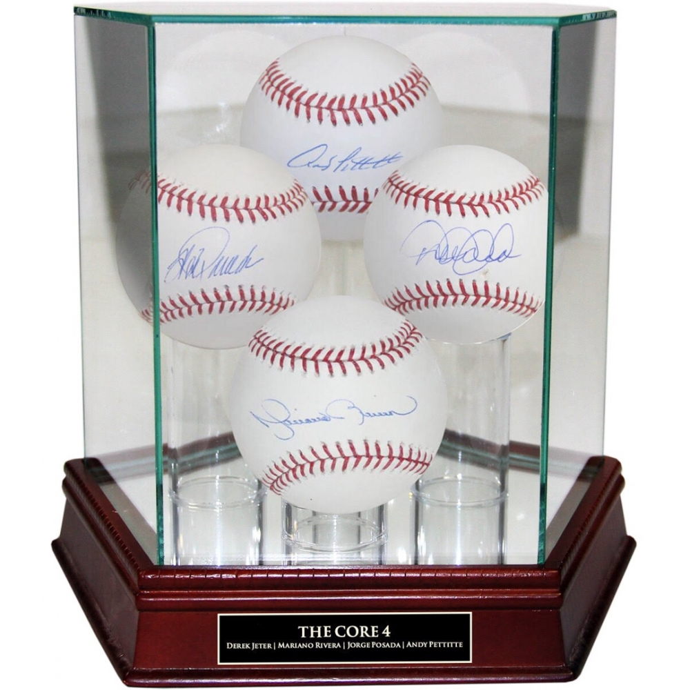 New York Yankees "Core 4" Signed OML Baseballs with (4) Signatures ...