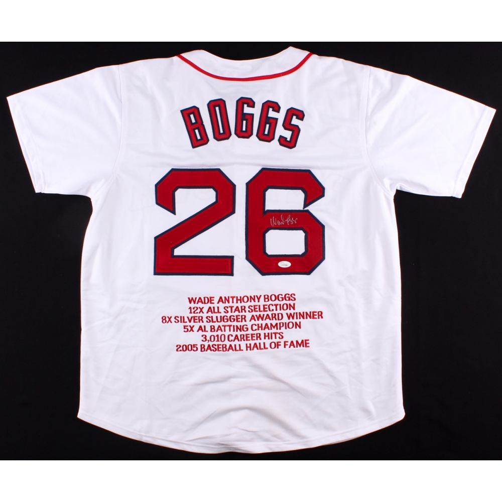 Wade Boggs Signed Red Sox Career Highlight Stat Jersey (JSA COA) | Pristine Auction