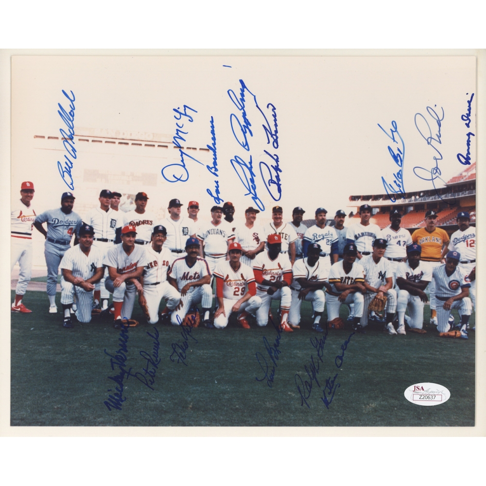 Old Timers' Day Reunion 8x10 Photo On Foam Board Signed by (14) with ...