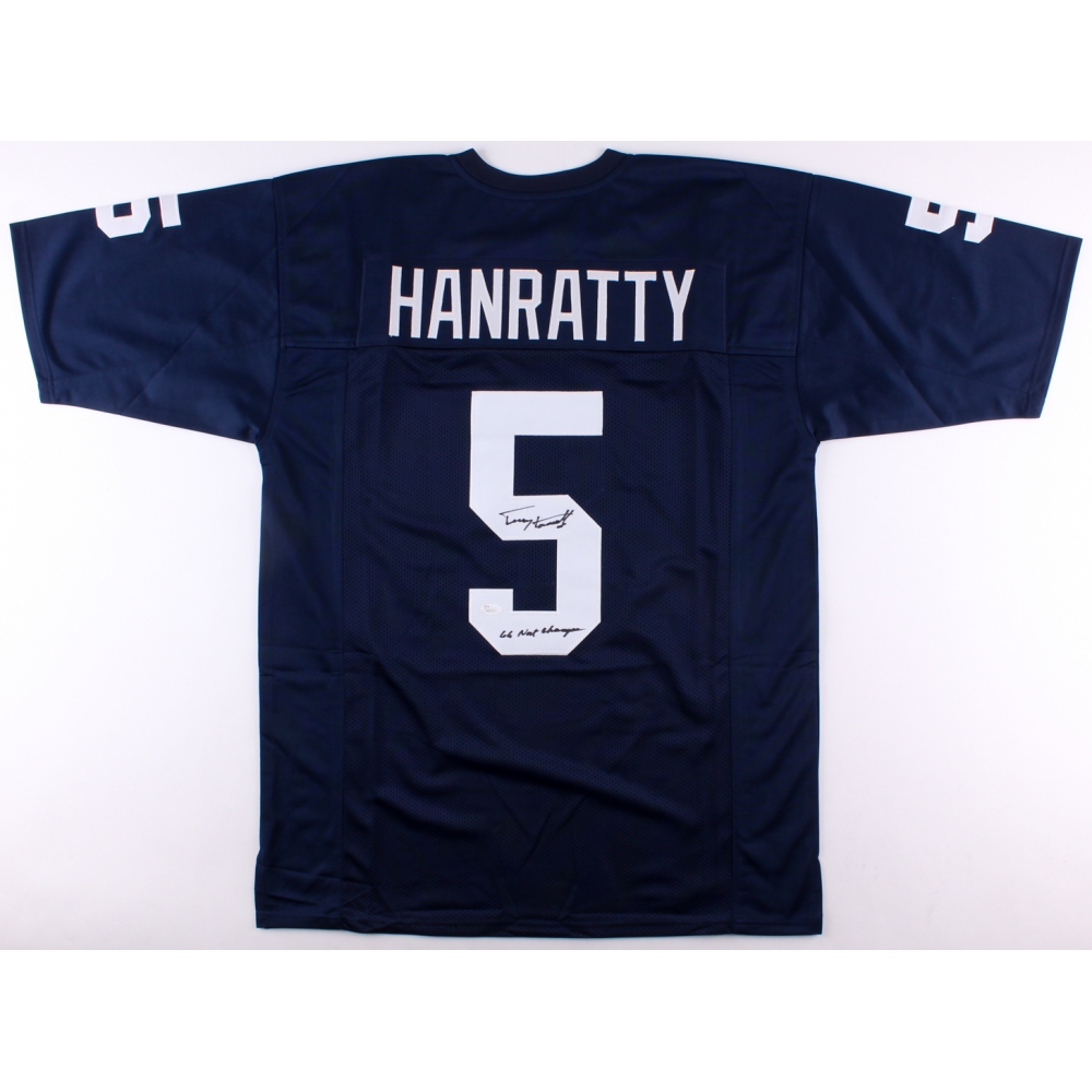 Terry Hanratty Signed Notre Dame Jersey Inscribed "66 Natl Champs" (JSA ...