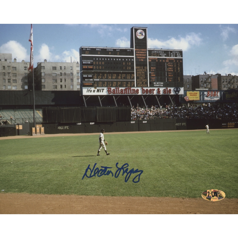 Hector Lopez Signed Yankees 8x10 Photo (MAB Hologram) | Pristine Auction