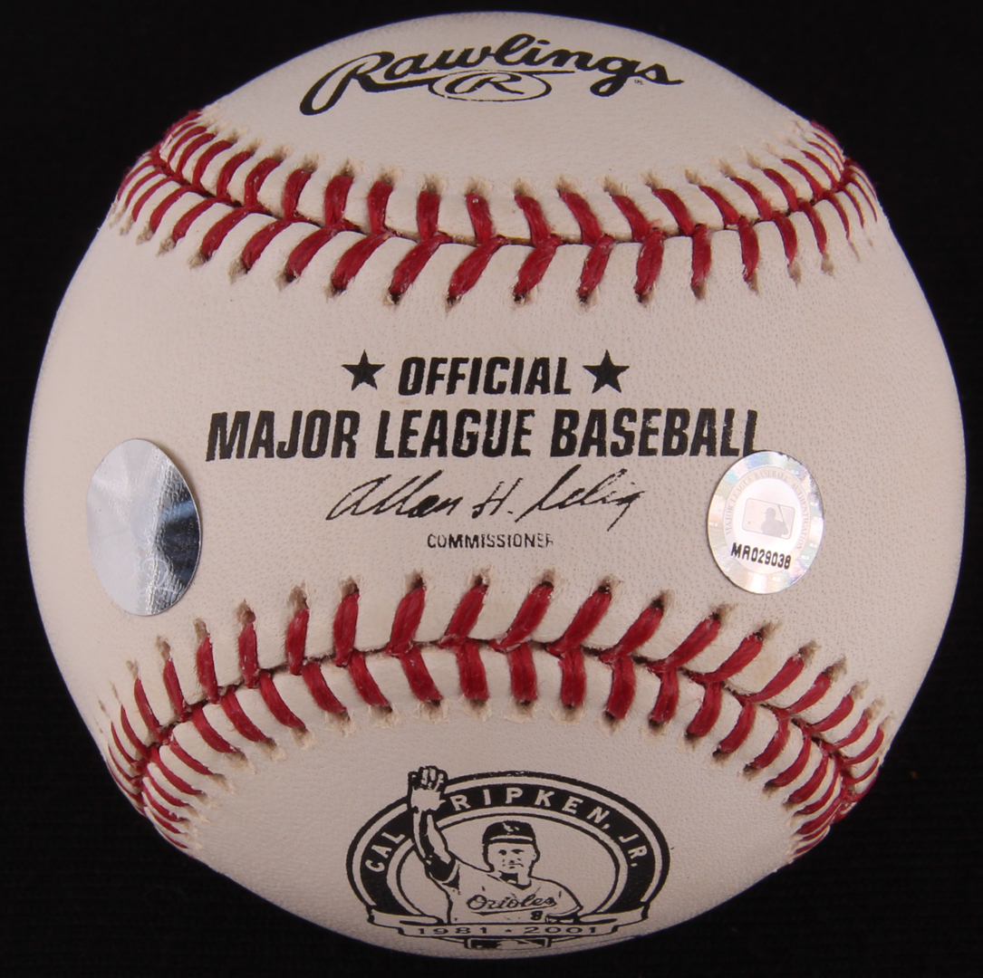 Cal Ripken Jr. Signed Commemorative OML Logo Baseball (MLB Hologram ...