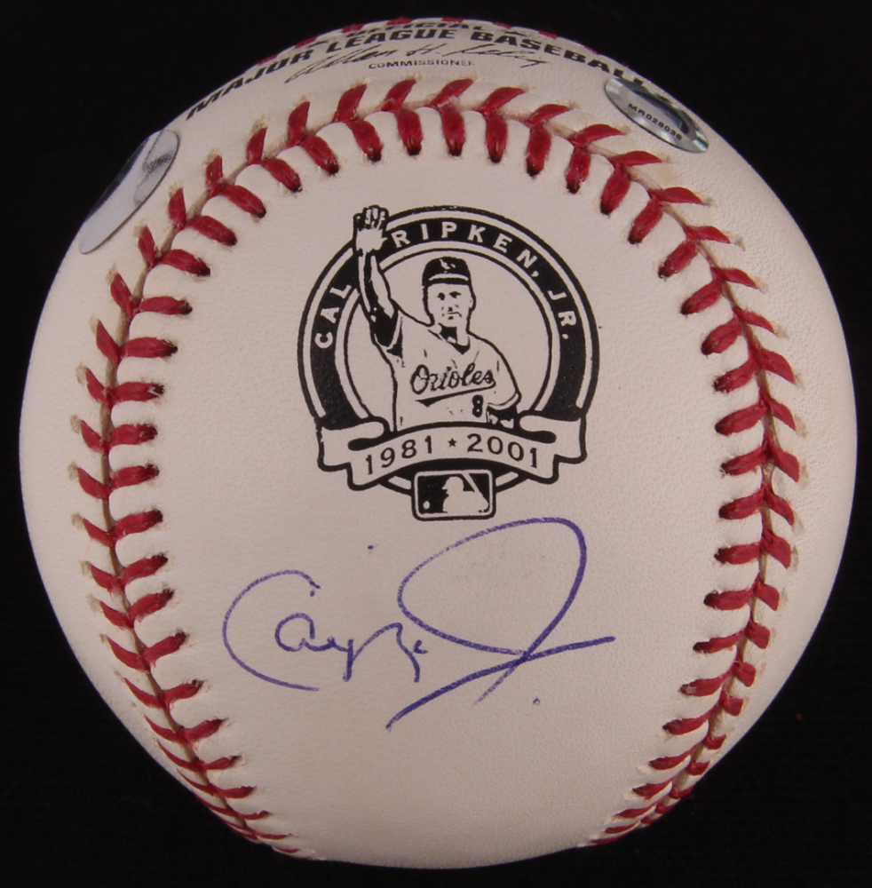 Cal Ripken Jr. Signed Commemorative OML Logo Baseball (MLB Hologram ...
