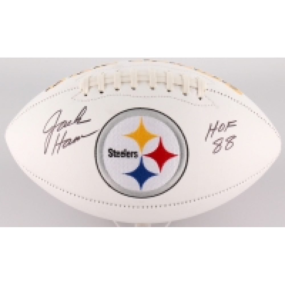 Jack Ham Signed Steelers Logo Football Inscribed "HOF 88" (TSE Hologram ...