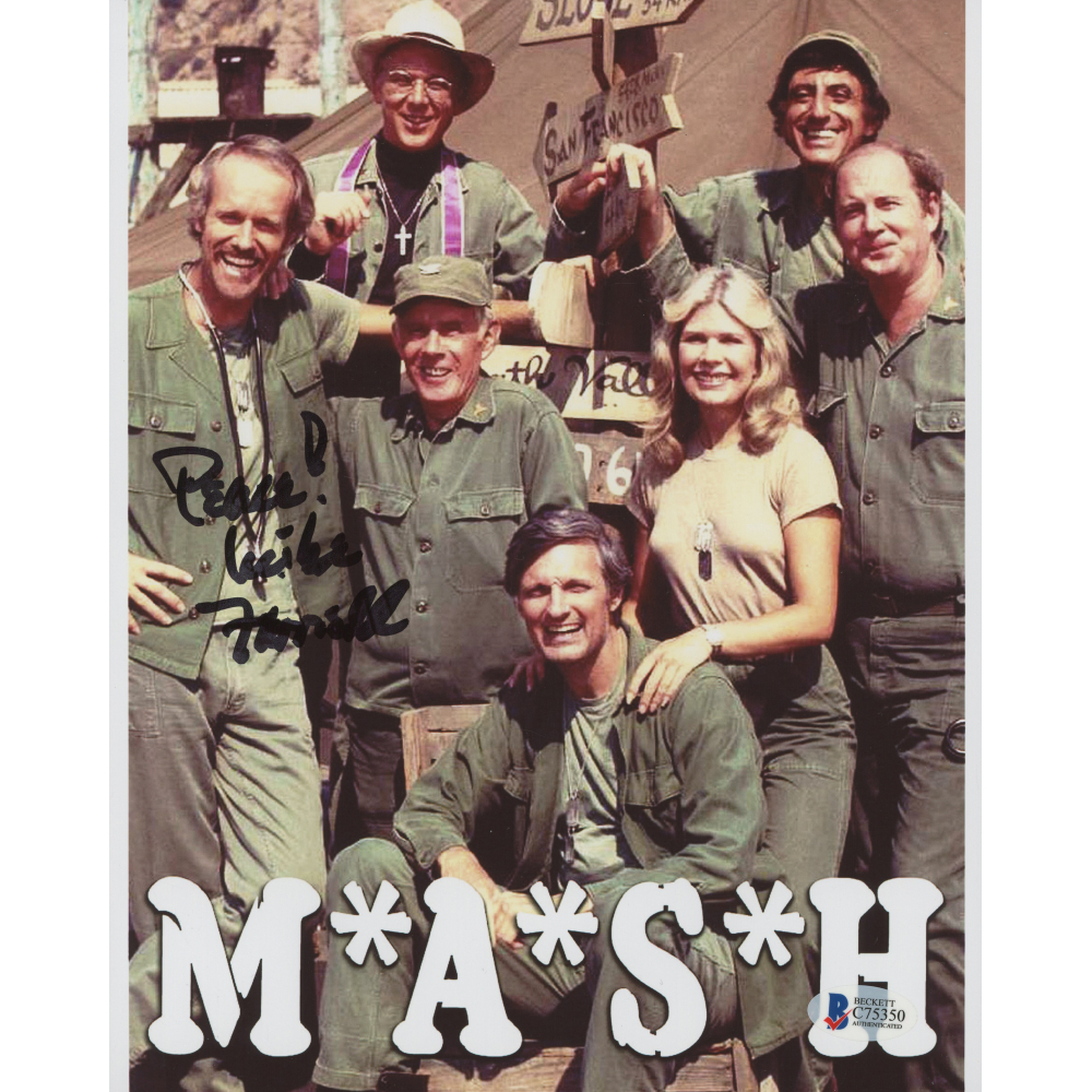 Mike Farrell Signed "MASH" 8x10 Photo Inscribed "Peace!" (Beckett COA ...