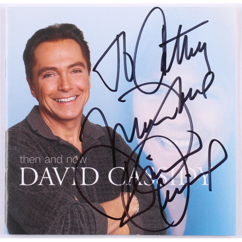 David Cassidy "Then and now" CD Insert Signed by David Cassidy (JSA COA ...