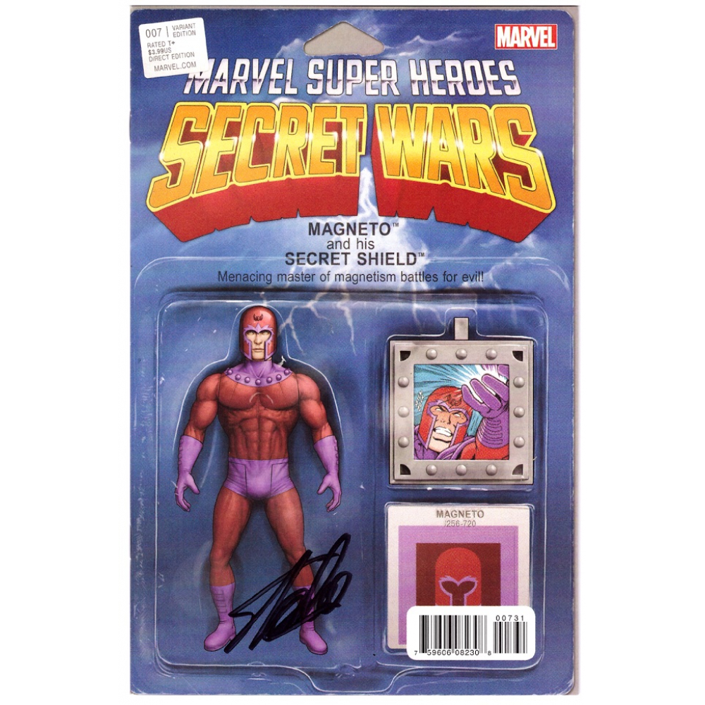 Stan Lee Signed 2015 "Secret Wars" Issue #7C Variant Marvel Comic Book ...