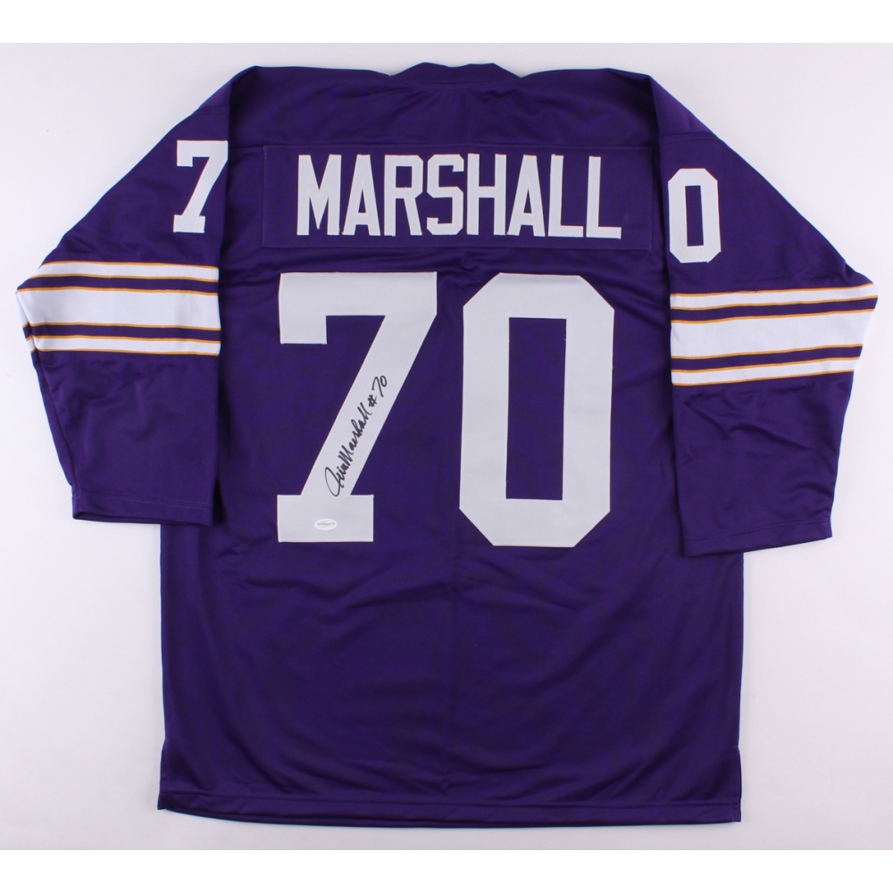 Jim Marshall Signed Vikings Throwback Jersey (TSE COA) | Pristine Auction