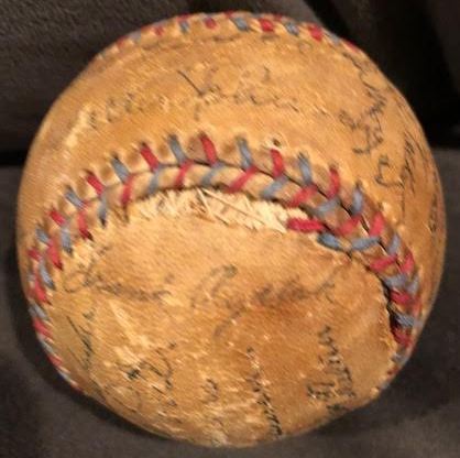 Walter Johnson Rare Signed Team Ball – 1933 Indians (JSA LOA ...