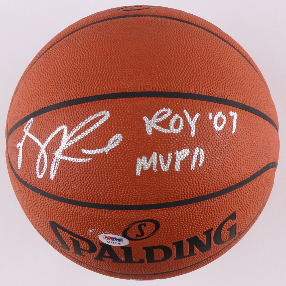 Derrick Rose Signed NBA Game Ball Series Basketball Inscribed "ROY 07 ...