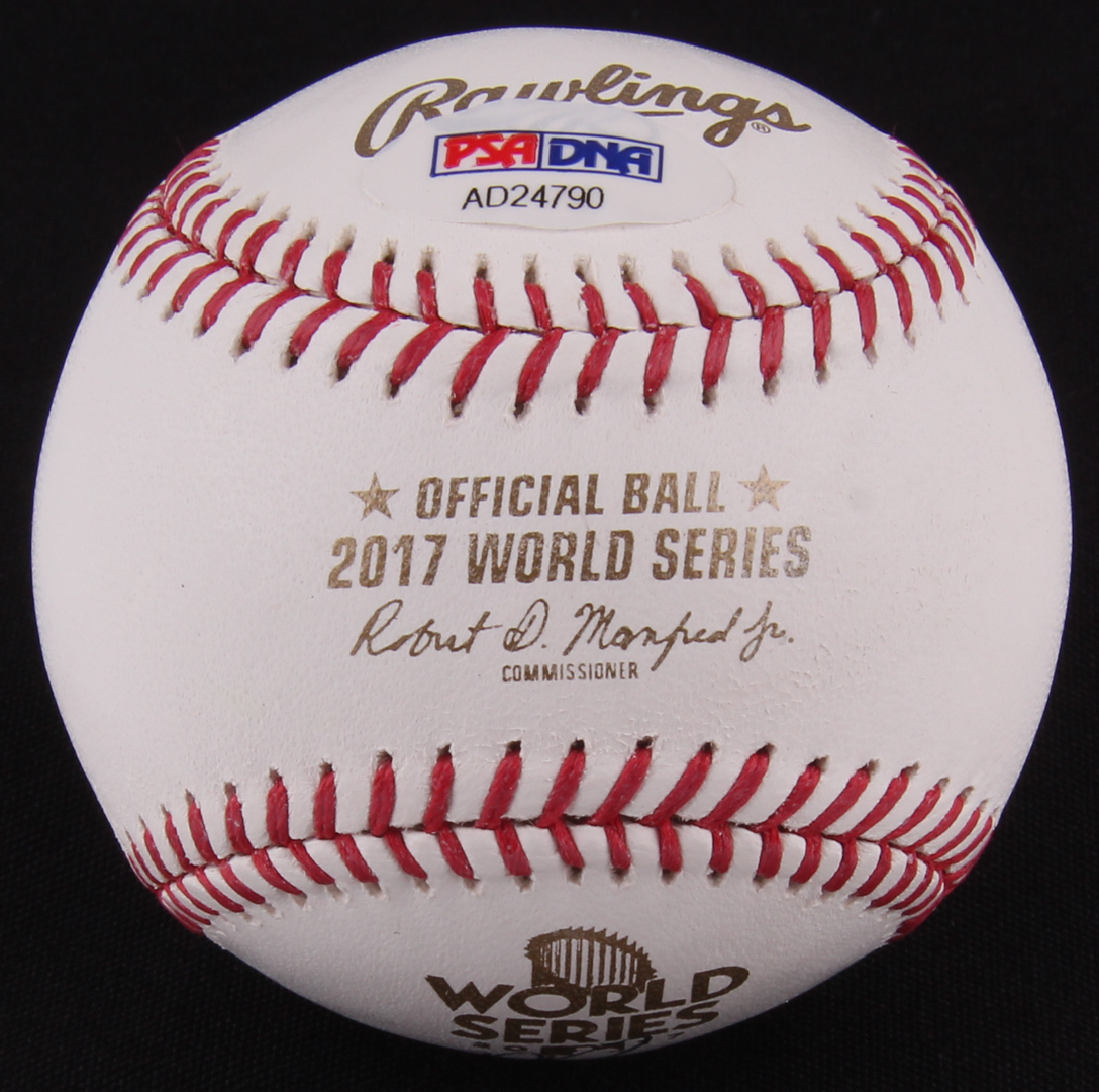 Yasiel Puig Signed 2017 World Series OML Logo Baseball (PSA COA ...