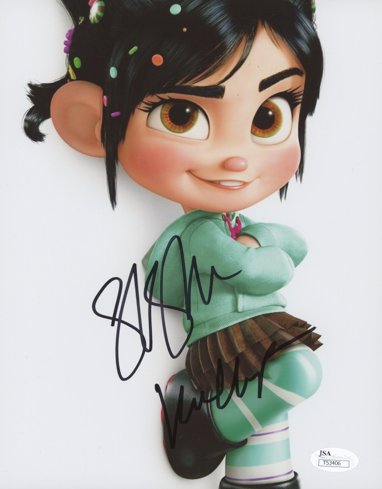 Sarah Silverman Signed "Wreck-It Ralph" 8x10 Photo Inscribed "Vanellope ...