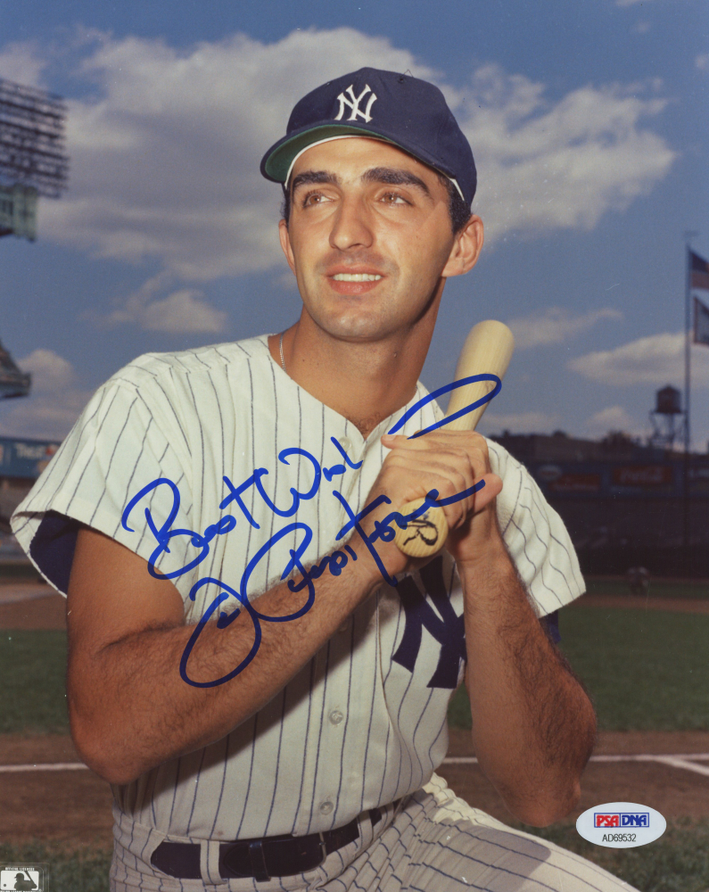 Joe Pepitone Signed Yankees 8x10 Photo Inscribed "Best Wishes" (PSA COA ...