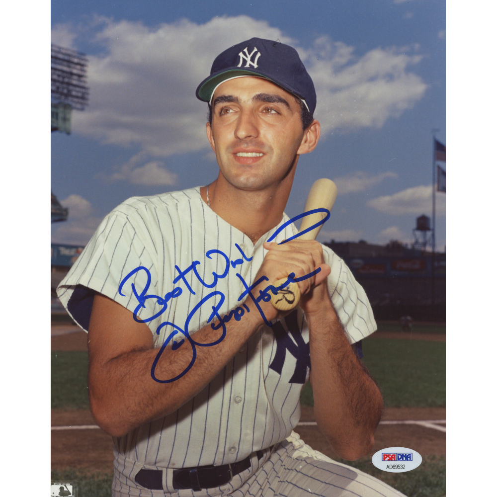 Joe Pepitone Signed Yankees 8x10 Photo Inscribed "Best Wishes" (PSA COA ...