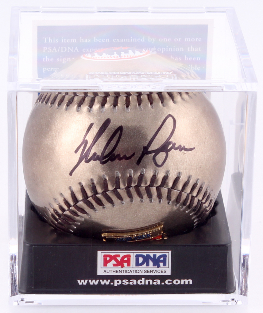 Nolan Ryan Signed Mets Metallic Logo Baseball (PSA COA - Autograph Graded 10) | Pristine Auction