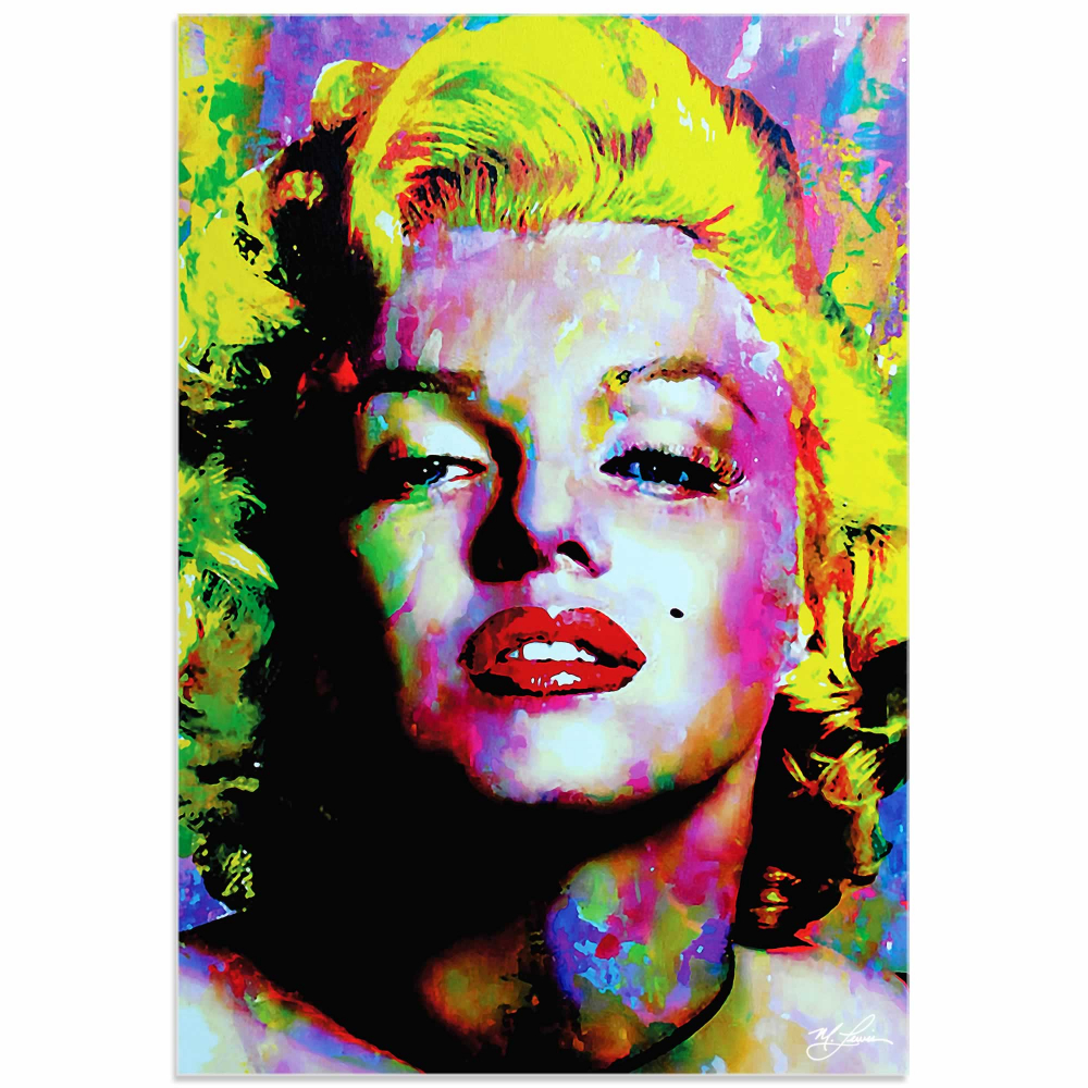 "Marilyn Monroe Relinquished Beauty" 22x32 Contemporary Hollywood Pop ...