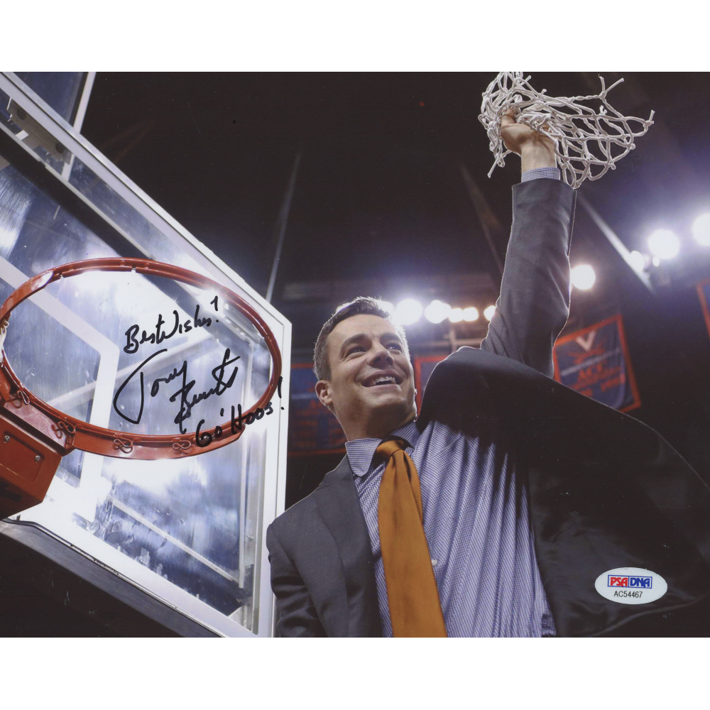 Tony Bennett Signed Hornets 8x10 Photo Inscribed "Best Wishes! Go Hoos ...