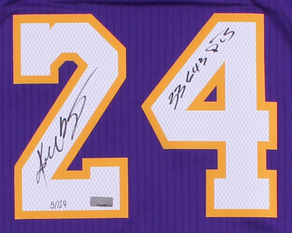 Kobe Bryant Signed LE Lakers Authentic Adidas Jersey Inscribed "33643 ...
