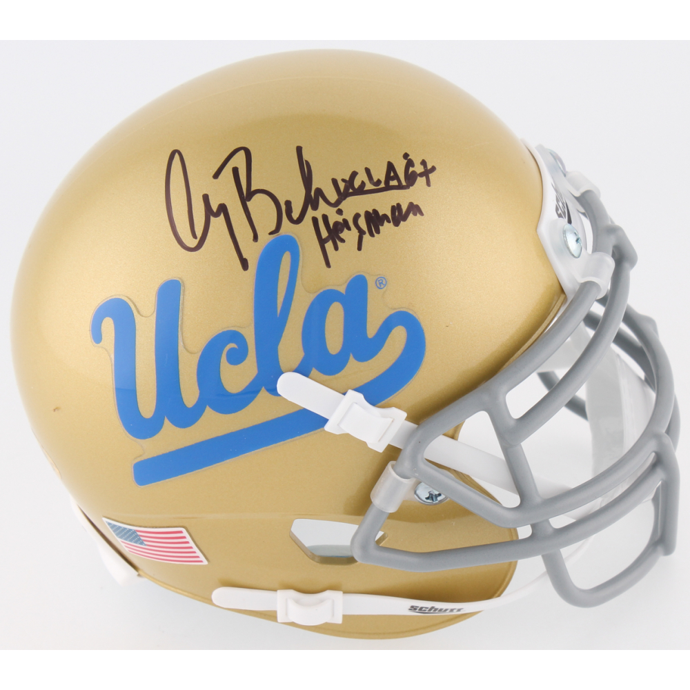 Gary Beban Signed UCLA Bruins Mini-Helmet Inscribed "UCLA '67 Heisman ...