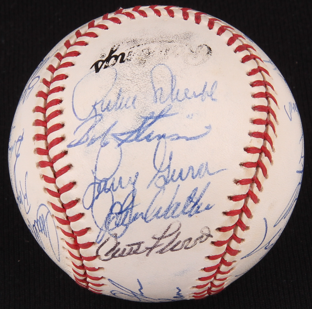 ONL Baseball Signed by (26) with Al Hrabosky, Amos Otis, Larry Gura ...