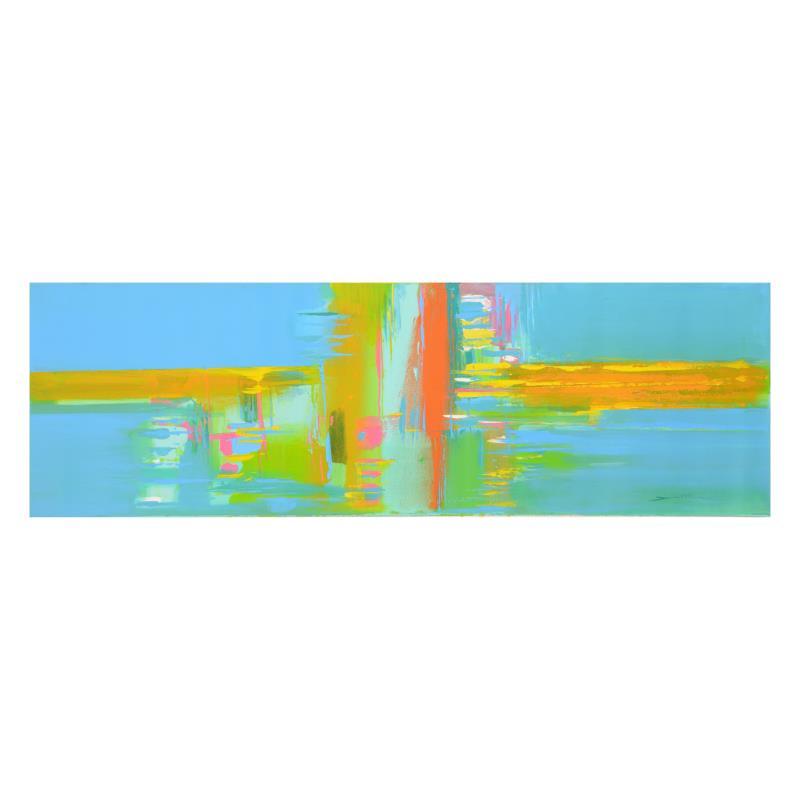 Roberto Donatelli Signed "Reflections of the Sea" 12x39 Original Oil ...