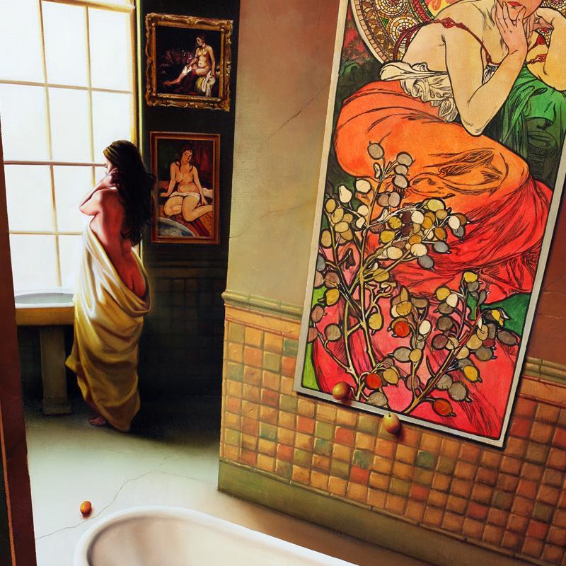 Orlando Quevedo Signed "Without You" 32x45 Original Acrylic Painting on ...