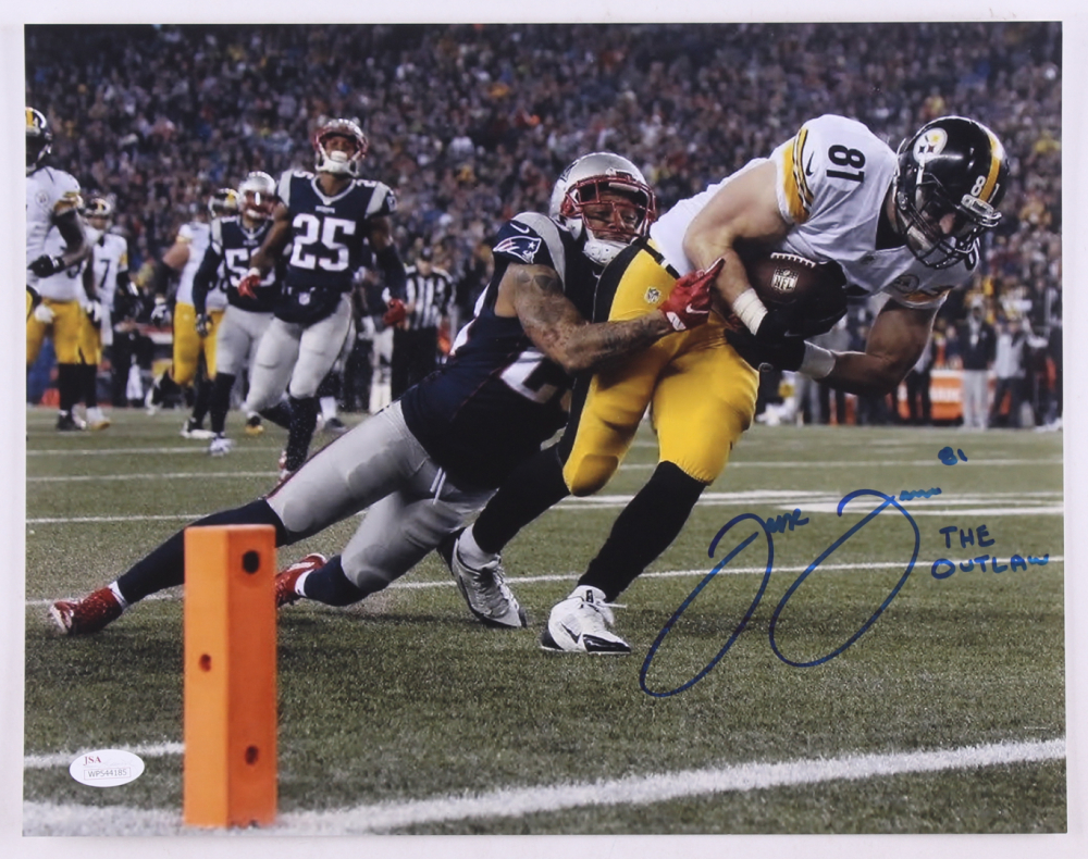 Jesse James Signed Steelers 11x14 Photo Inscribed "The Outlaw" (JSA COA ...