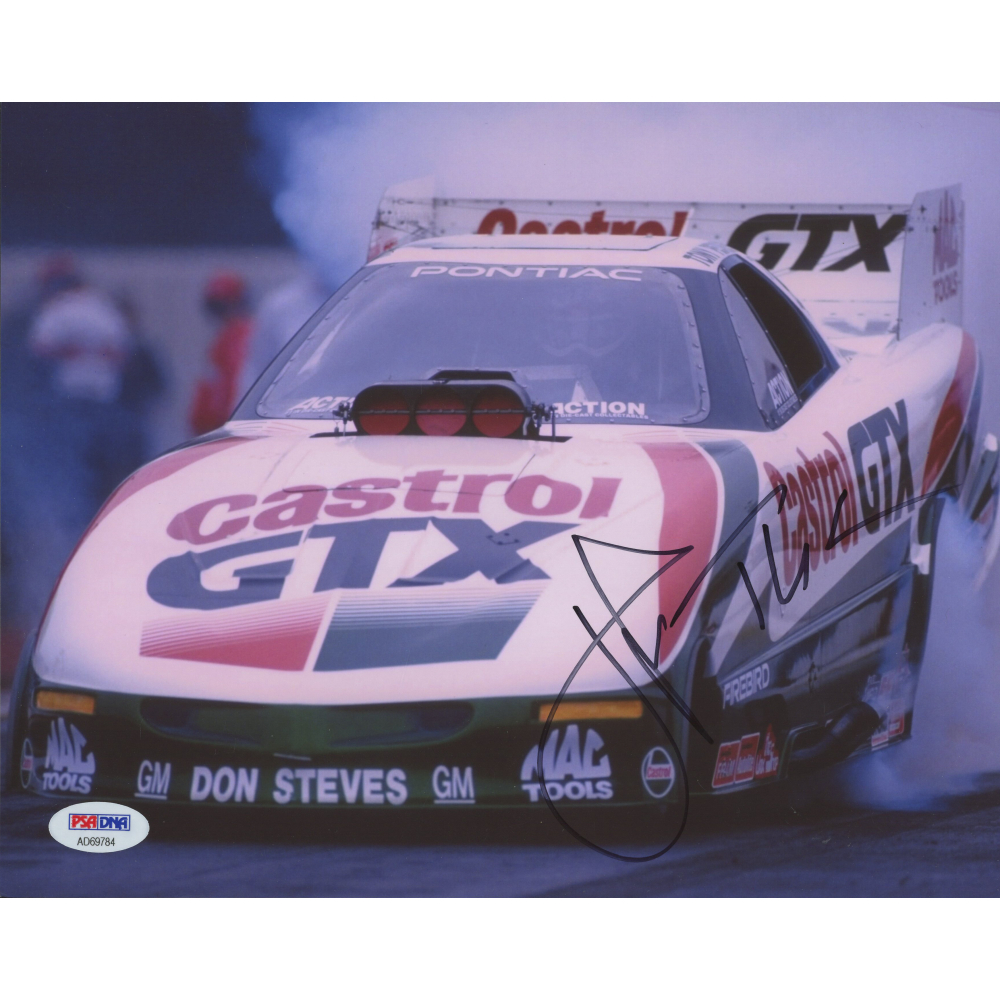 John Force Signed NASCAR 8x10 Photo Inscribed "16x" (PSA COA ...