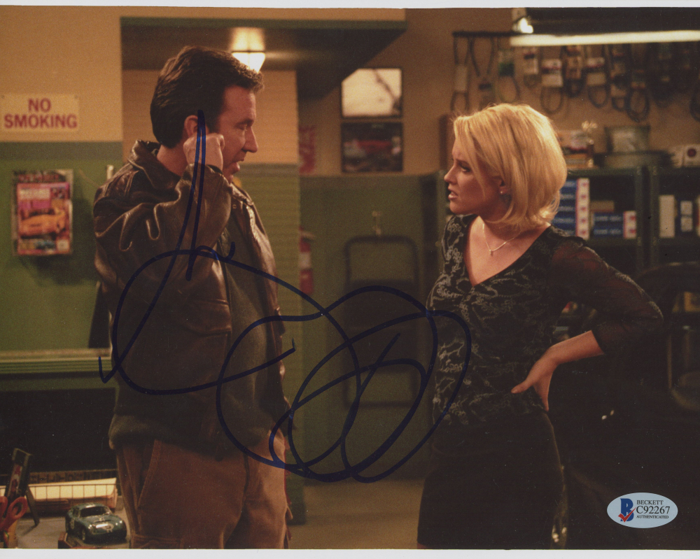 Jenny McCarthy & Tim Allen Signed "Home Improvement" 8x10 Photo ...
