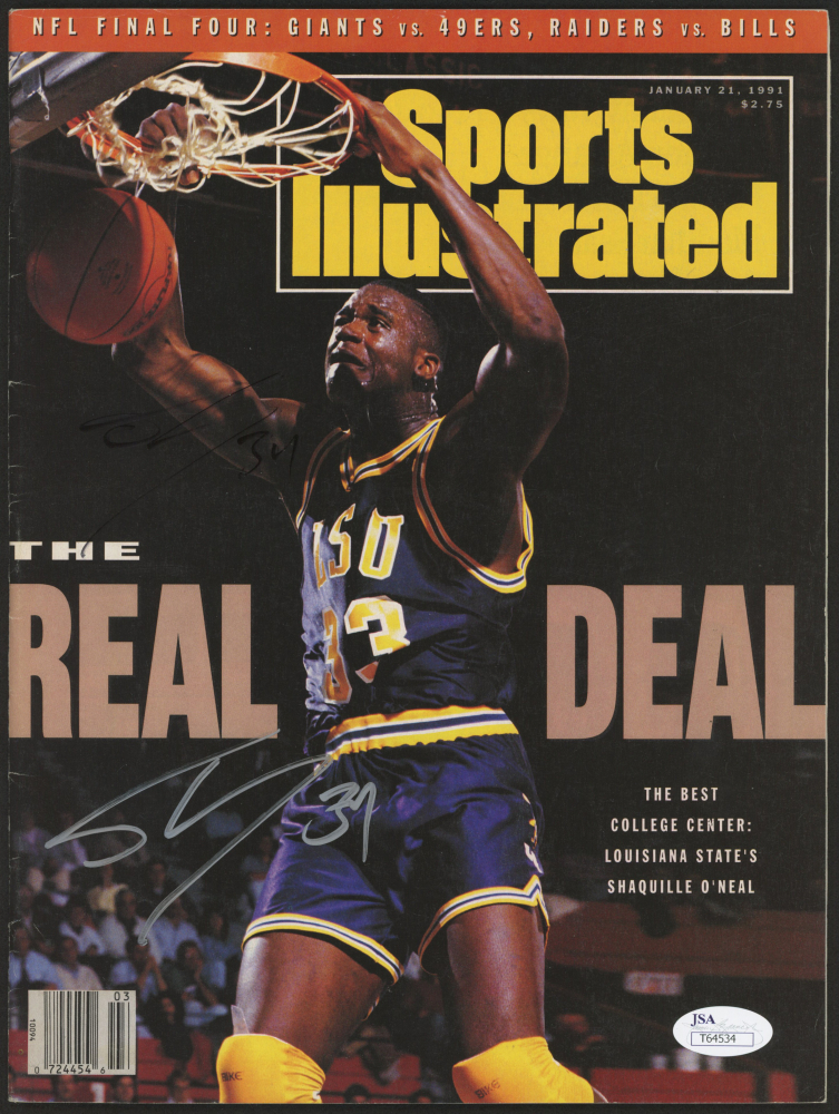 Shaquille O'Neal Signed 1991 Sports Illustrated Magazine (JSA COA) | Pristine Auction