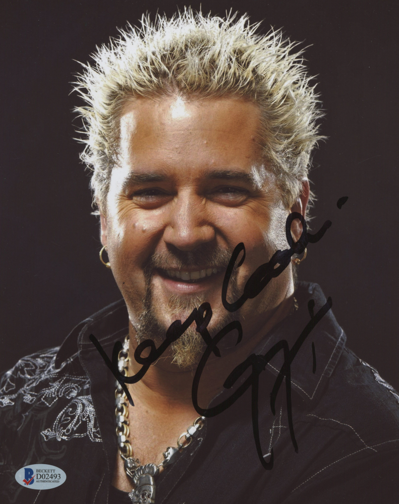 Guy Fieri Signed 8x10 Photo Inscribed "Keep Cookin'" (Beckett COA ...