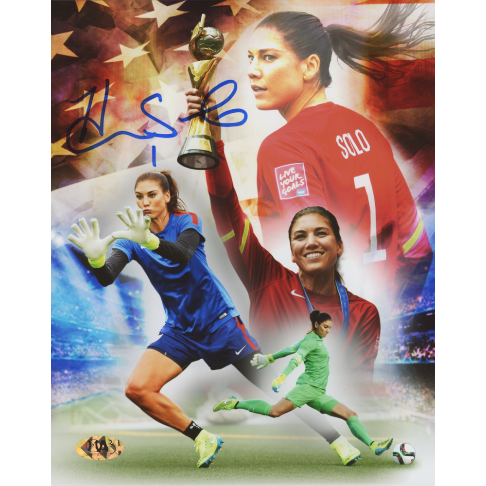 Hope Solo Signed Team USA 8x10 Photo (MAB Hologram) | Pristine Auction