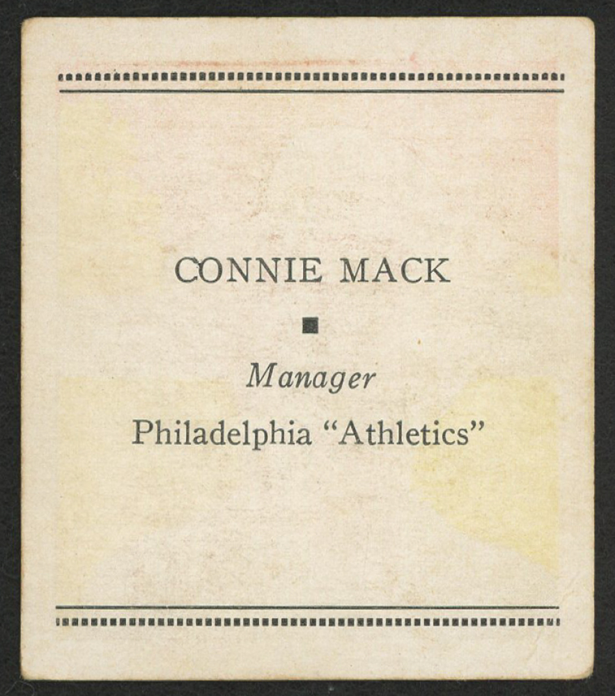 1933 Tattoo Orbit #44 Connie Mack MG | Pristine Auction