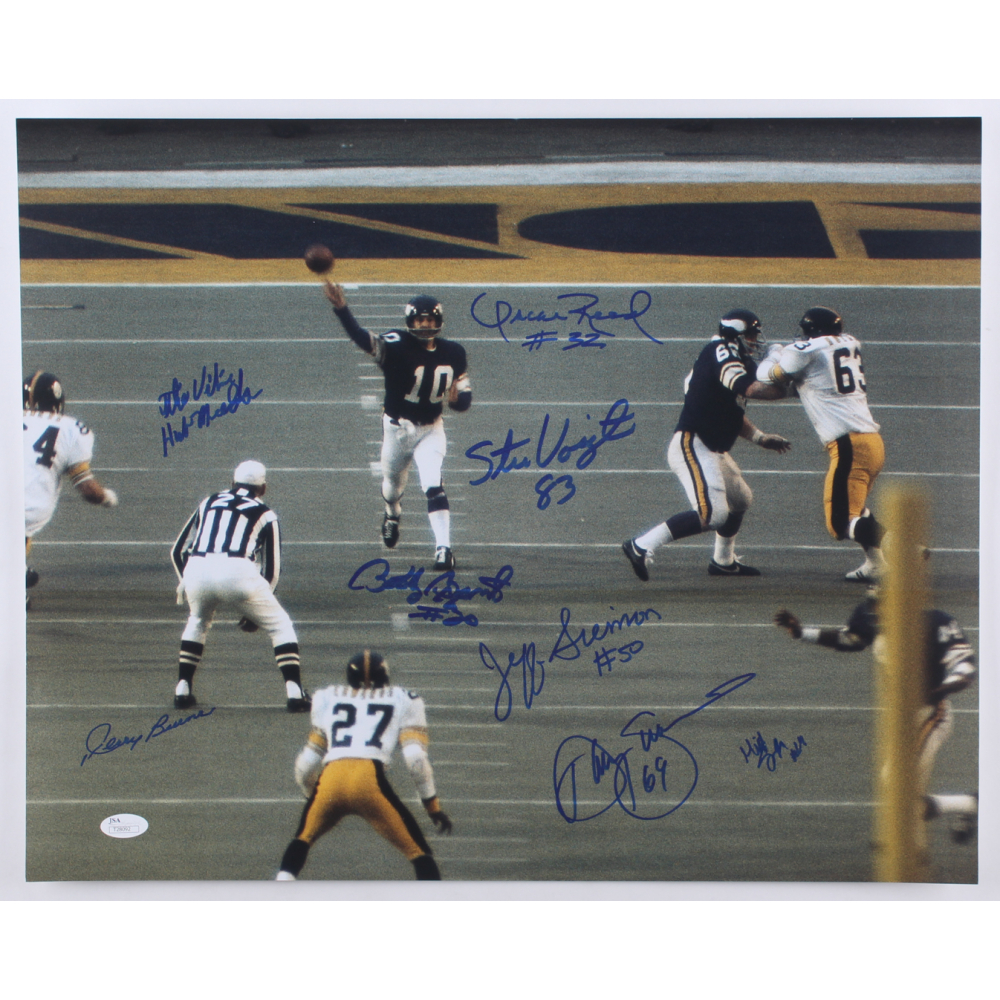 Vikings "Purple People Eaters" 16x20 Photo Signed by (8) with Jeff ...
