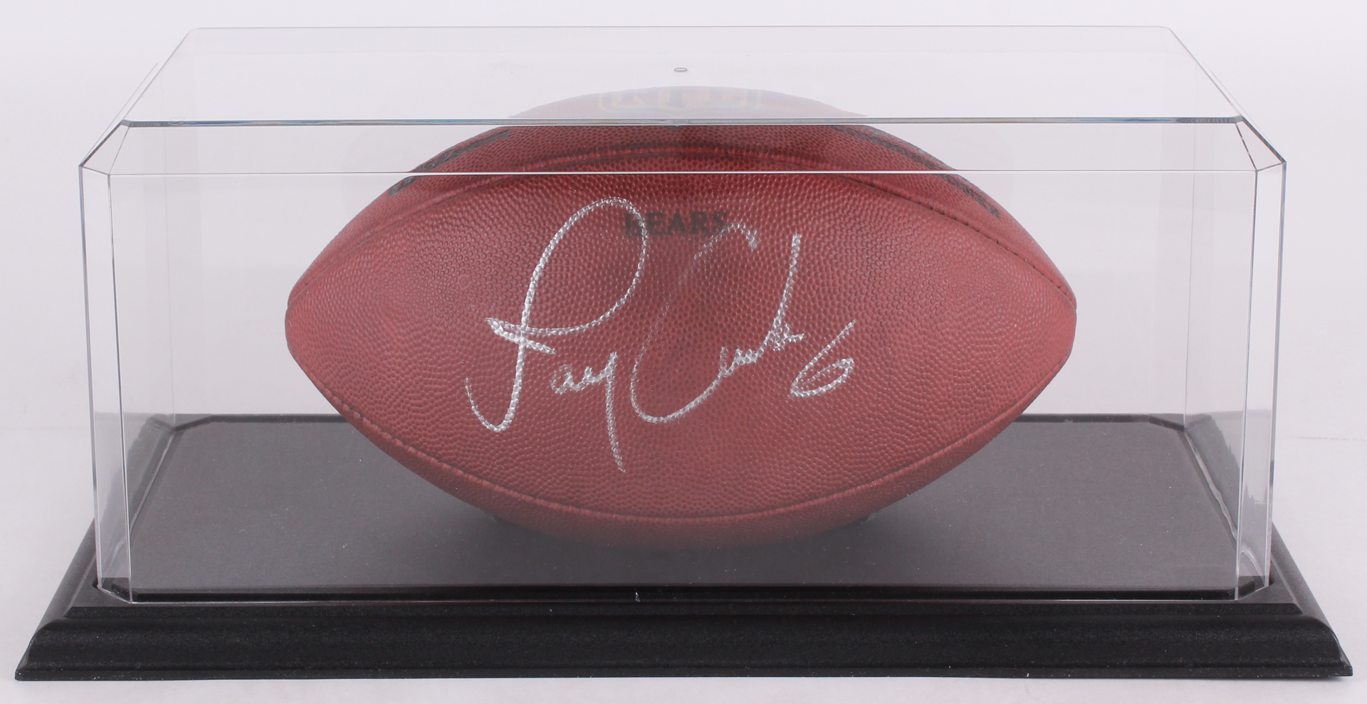 Jay Cutler Signed NFL "The Duke" Football with Display Case and 2010 ...