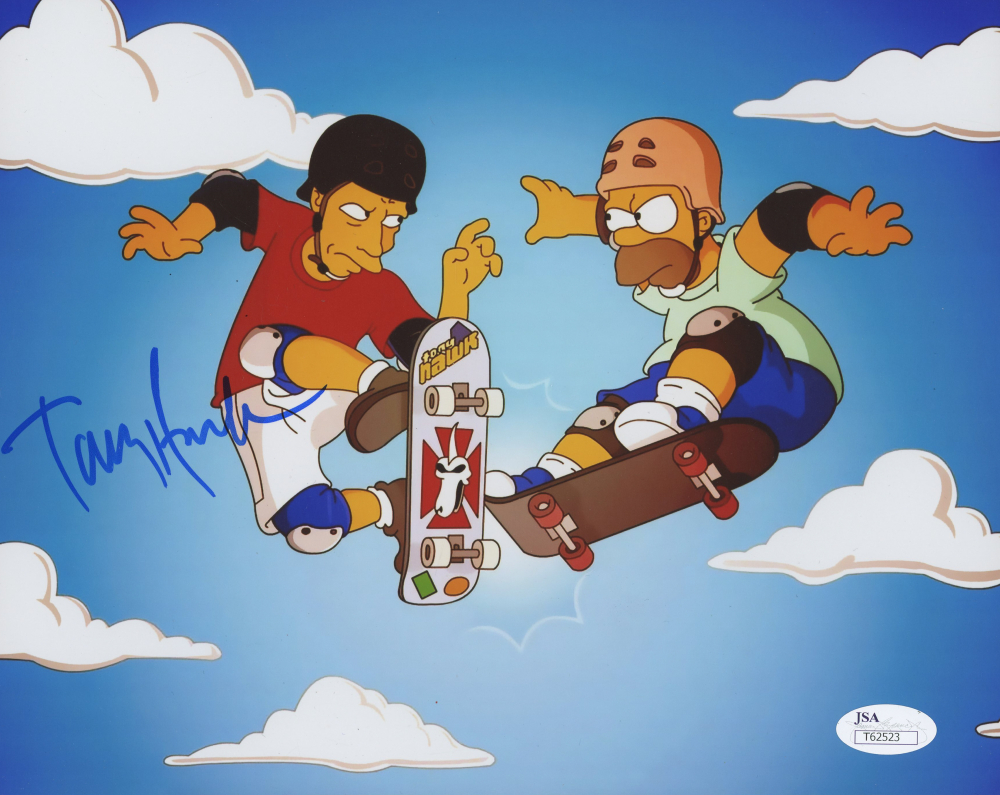Tony Hawk Signed "The Simpsons" 8x10 Photo (JSA COA) | Pristine Auction