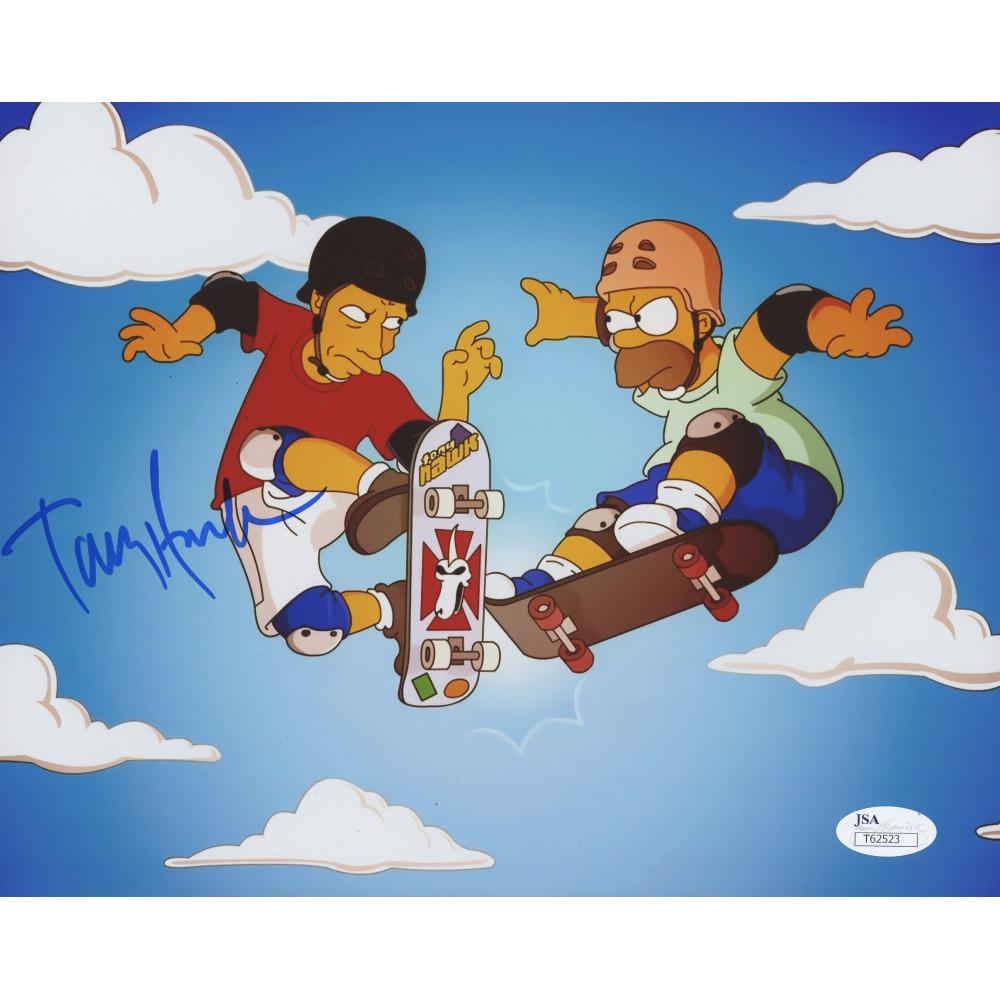 Tony Hawk Signed "The Simpsons" 8x10 Photo (JSA COA) | Pristine Auction