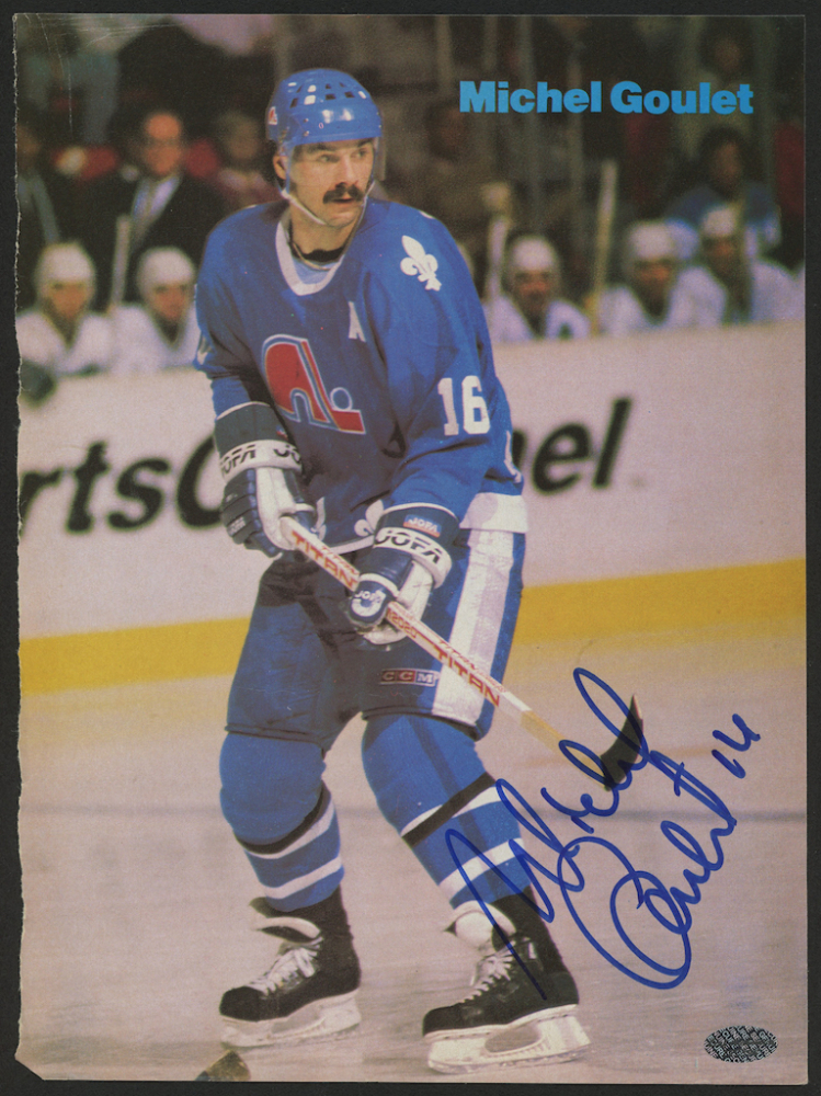 Michel Goulet Signed 8x11 Magazine Page (Leaf COA) | Pristine Auction