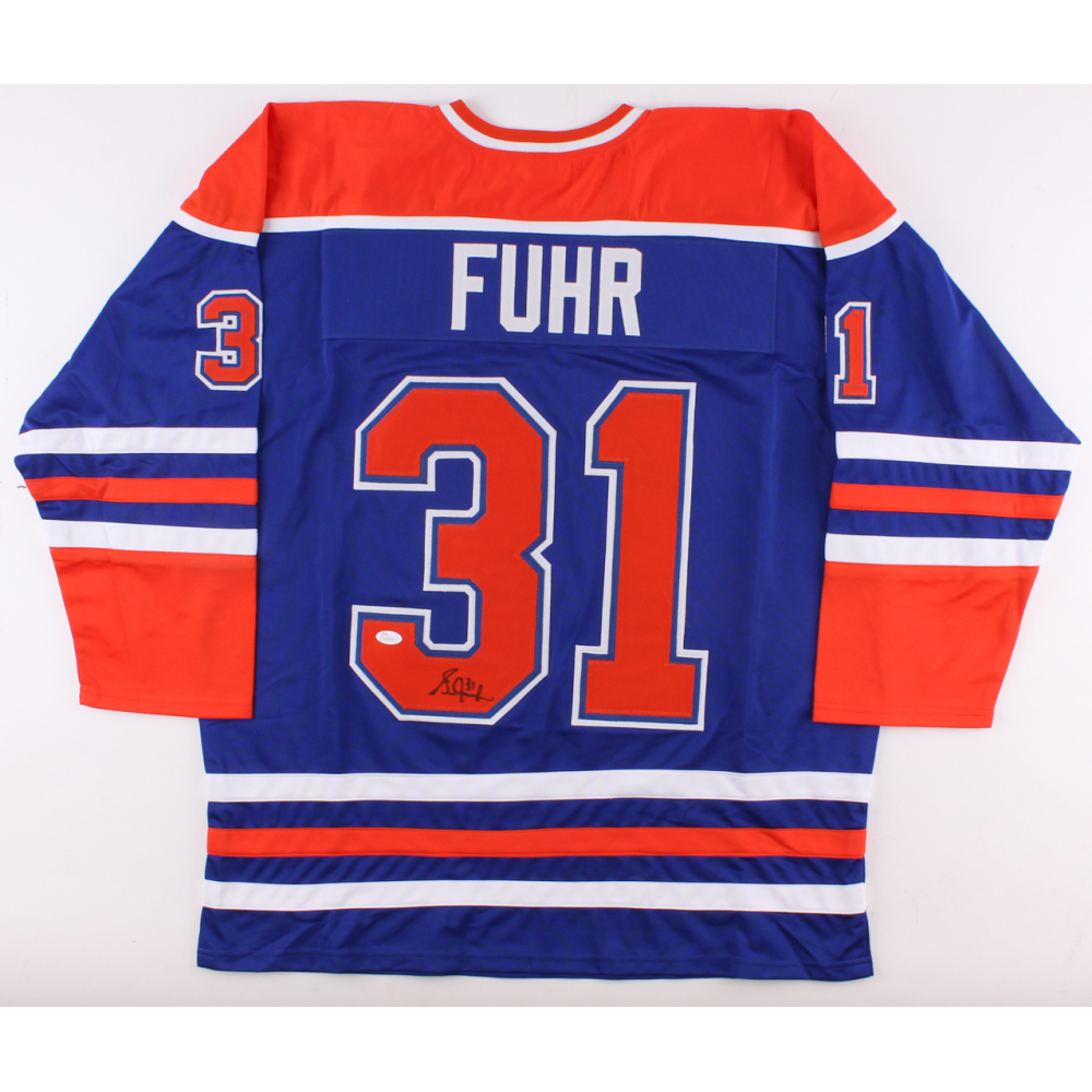 Grant Fuhr Signed Oilers Jersey (JSA COA) | Pristine Auction