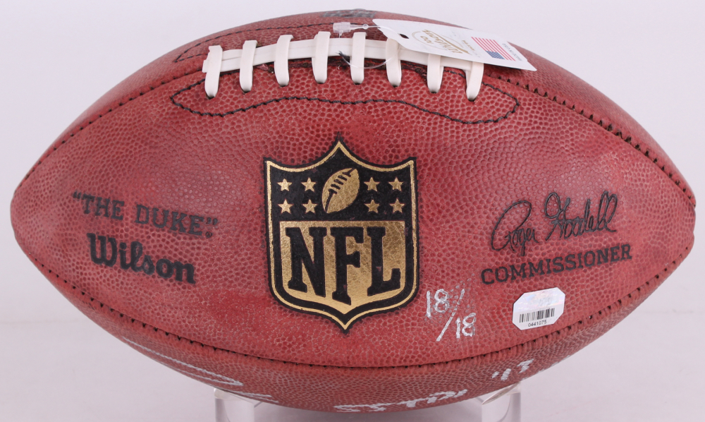 Peyton Manning Signed Official NFL Game Ball Inscribed "55 TDs '13 ...