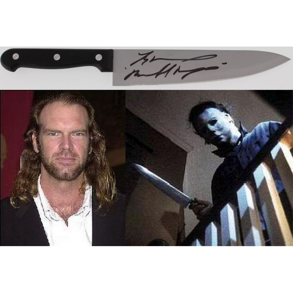 Tyler Mane Signed "Halloween" Authentic Stainless Steel Butcher Knife ...