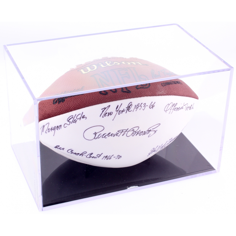 Rosey Brown Signed Full-Size NFL Football with Display Case with ...