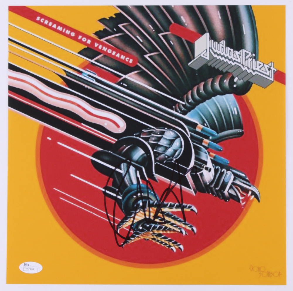 Rob Halford Signed Judas Priest "Screaming for Vengeance" 12x12 Photo ...